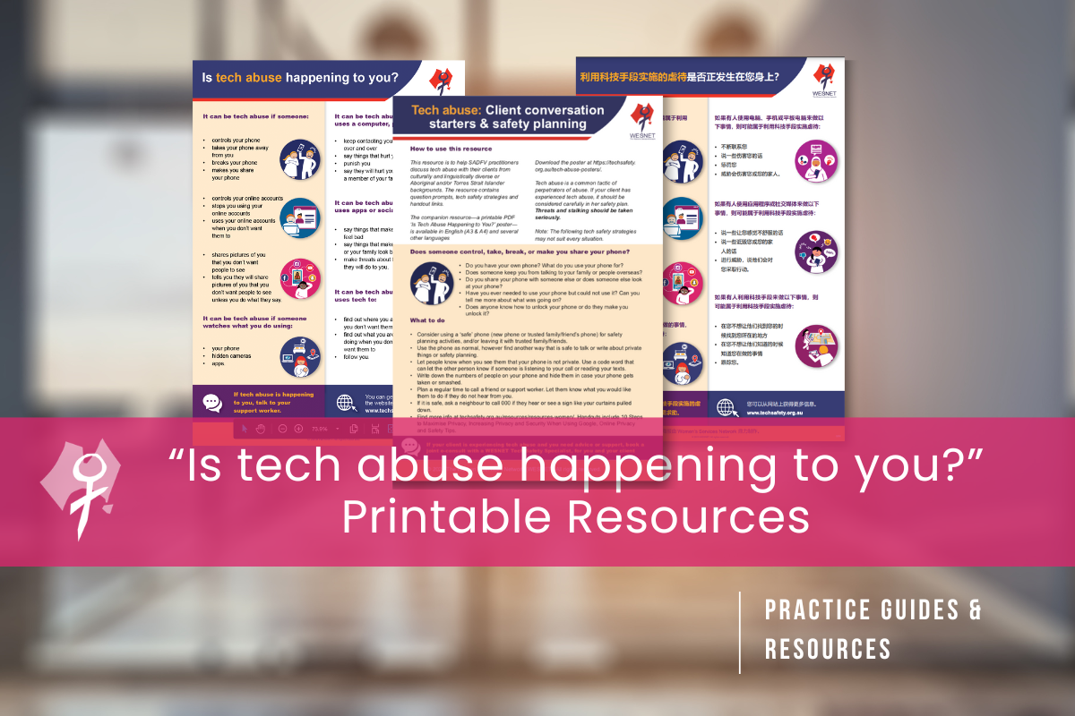Practitioner Resources - TechSafety